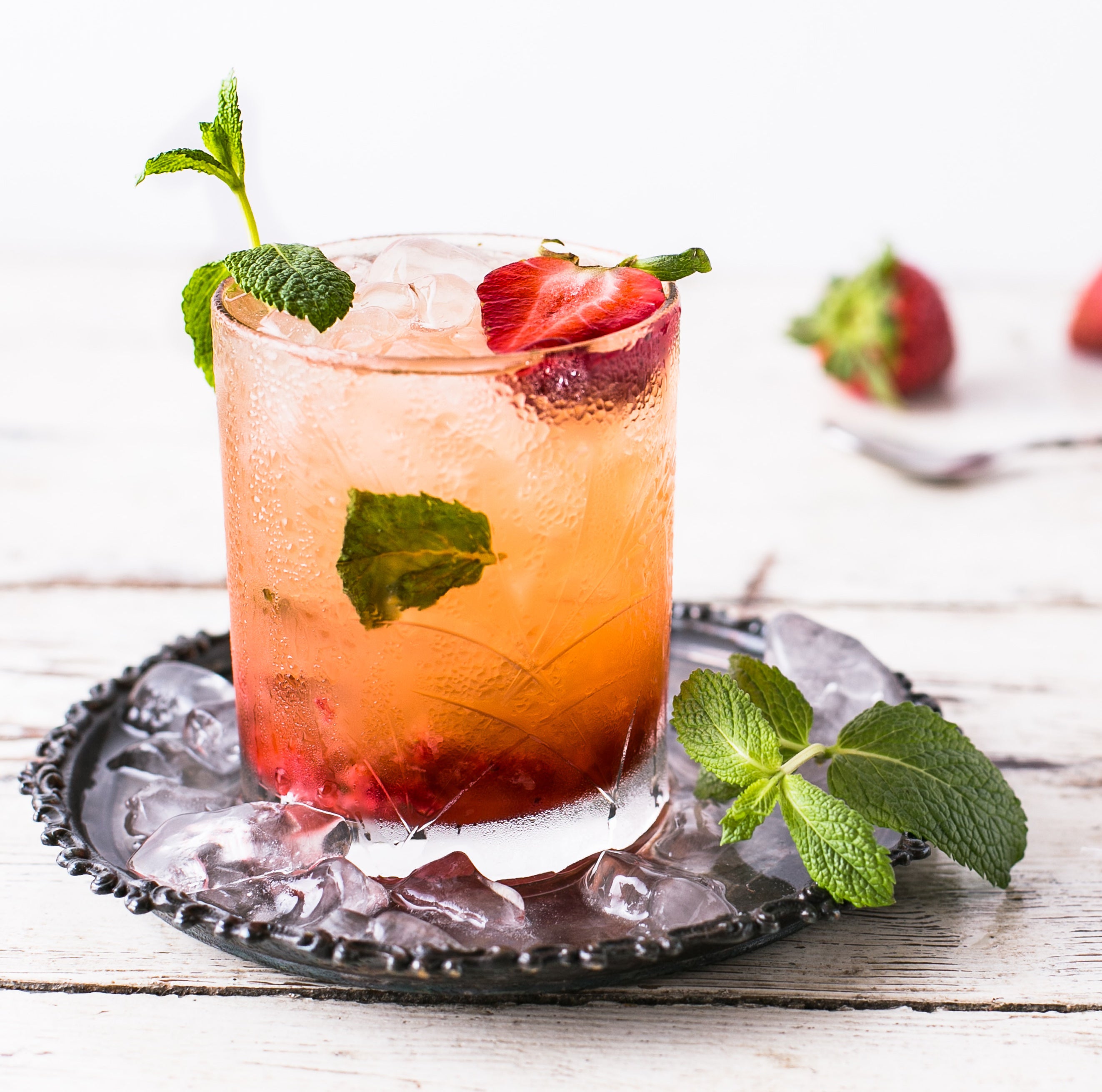 Strawberry Mint Shrub (based on Joy of Cooking recipe) – Farmacopia